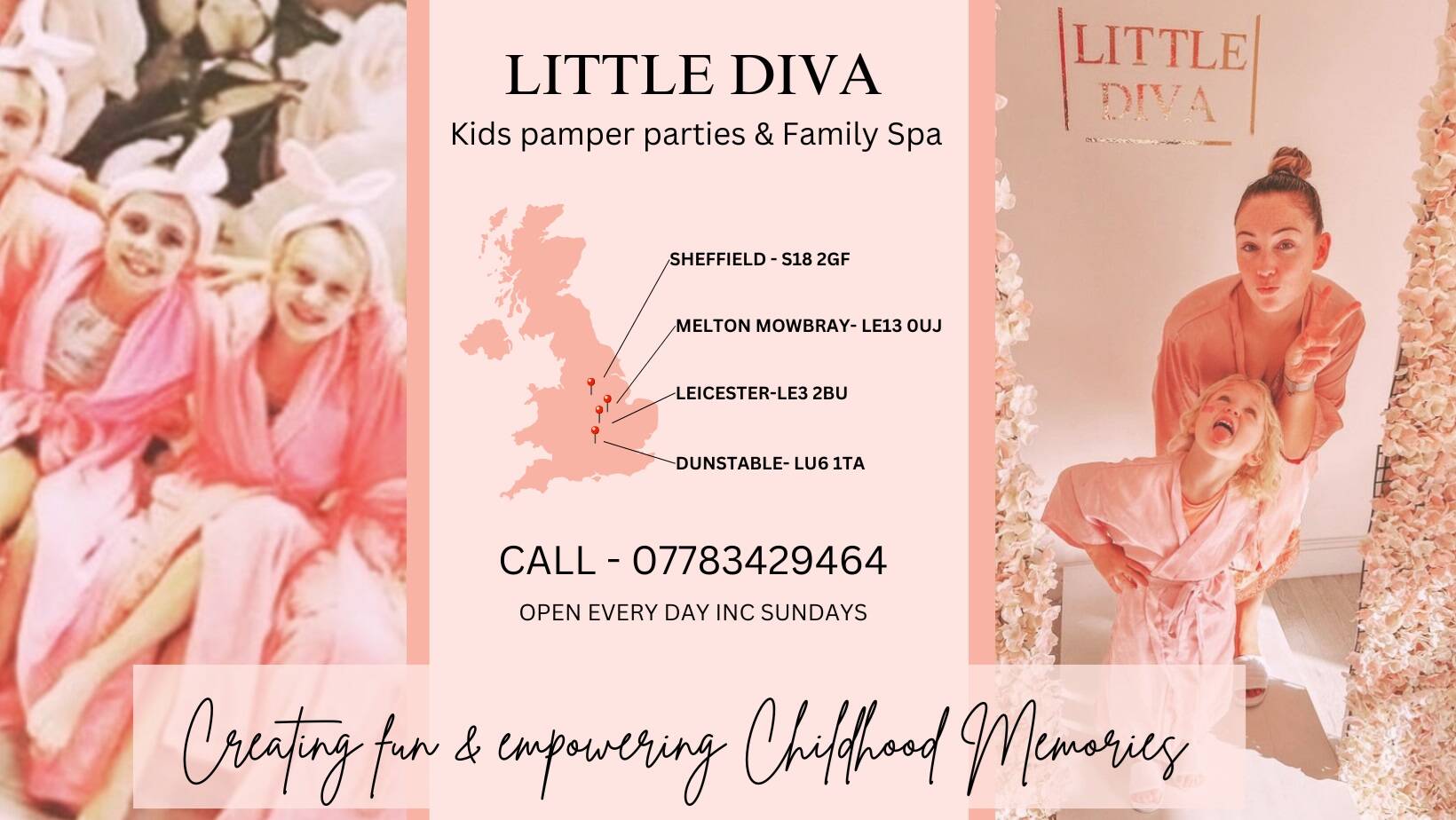 Children's No.1 Spa and Pamper party Venue in Sheffield | Little diva spa sheffield